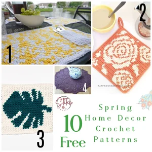Spring Home Decor Free Crochet Patterns Round Up — Stitch & Hustle