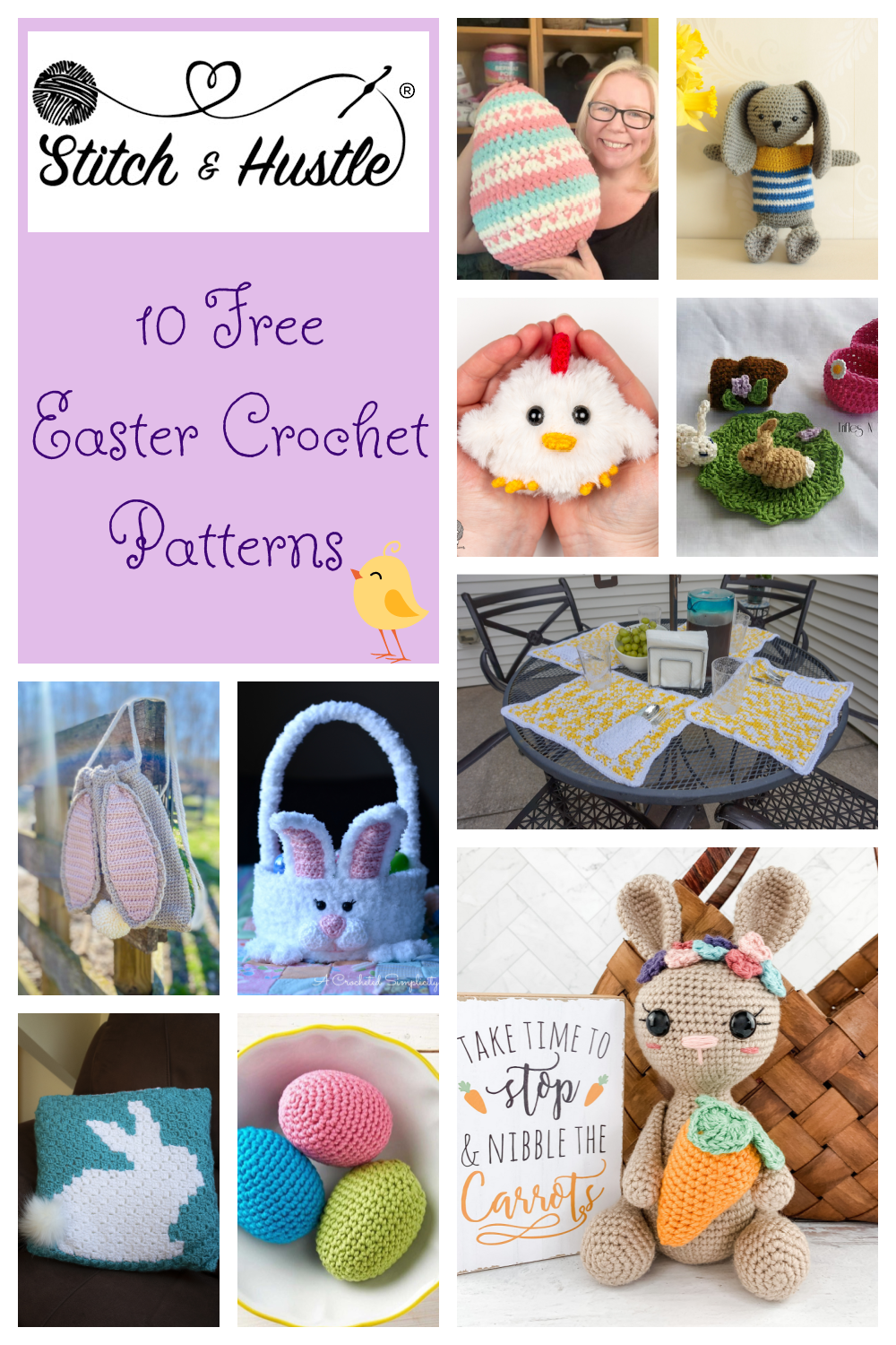 10 Free Easter Crochet Patterns Round Up — Stitch & Hustle