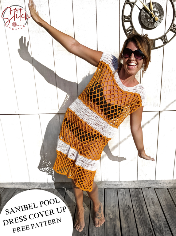 Sanibel Cover Up - Pool Dress Free Crochet Pattern — Stitch & Hustle