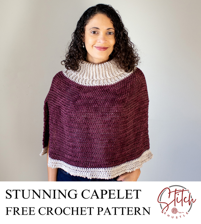 A Stunning Capelet Free Crochet Pattern — Stitch & Hustle