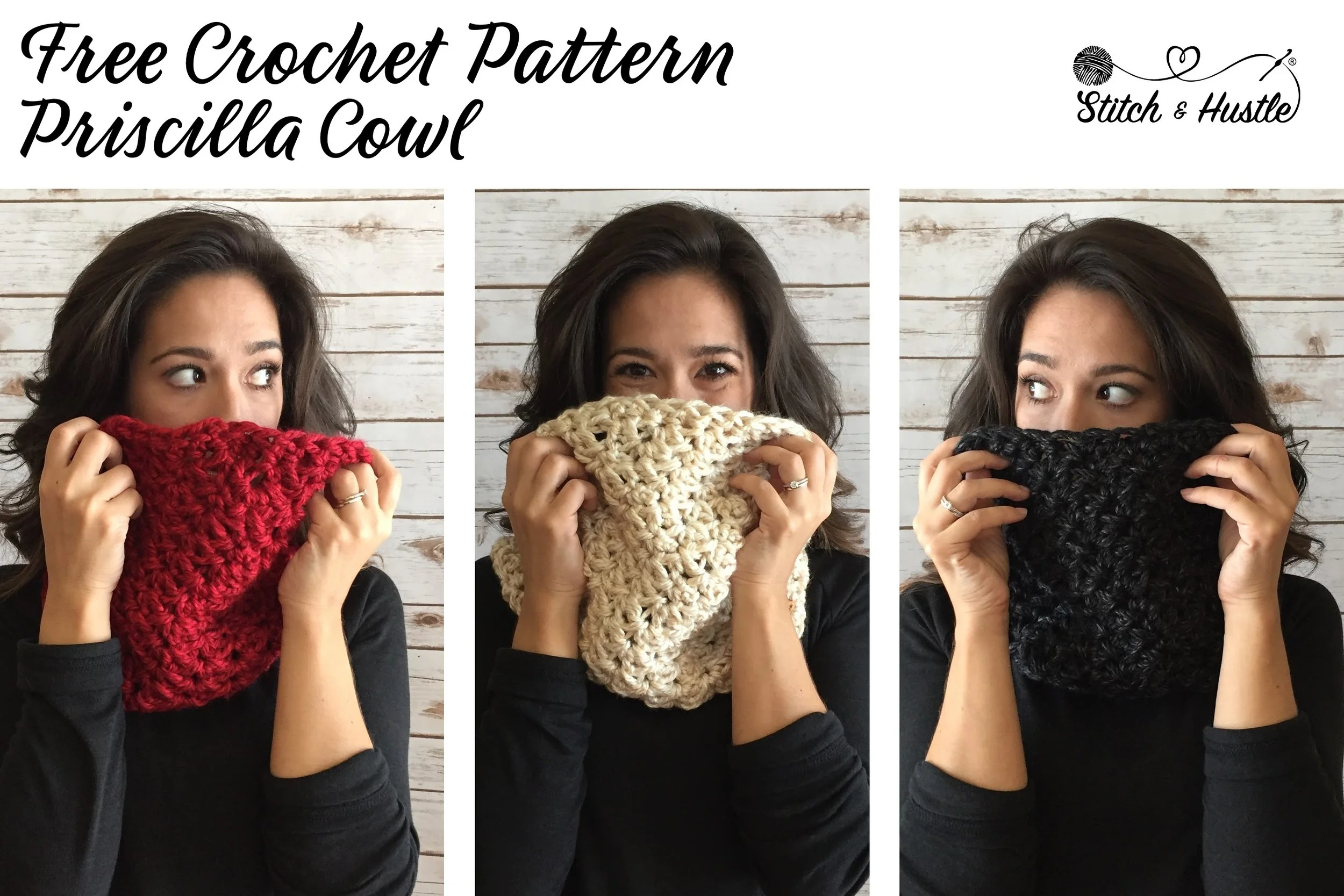Chunky Priscilla Cowl Free Crochet Pattern — Stitch & Hustle