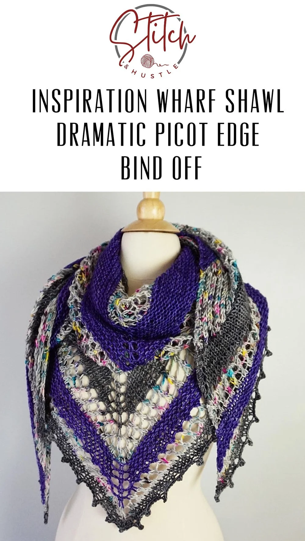 How To Knit Picot Bind Off And Make Your Inspiration Wharf Shawl Your ...