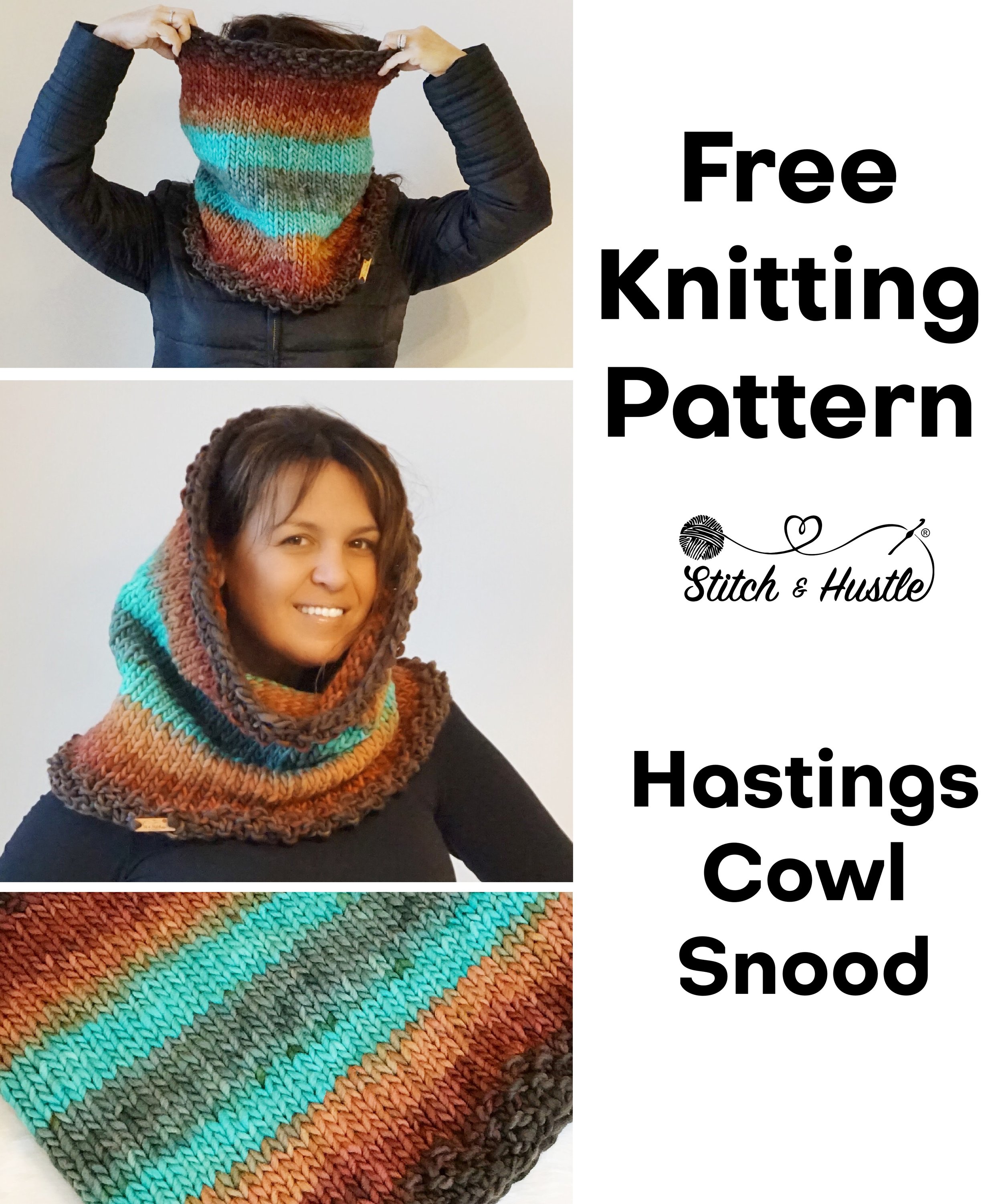 Hastings Cowl Snood Free Knitting Pattern — Stitch & Hustle