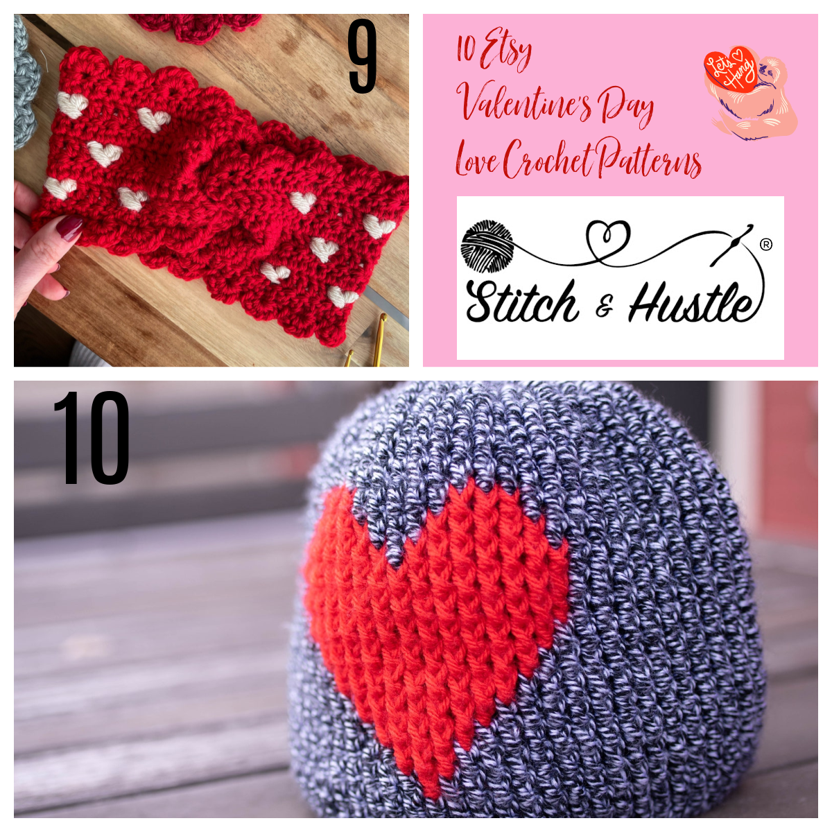 Valentine's Day Love Crochet Patterns on Etsy — Stitch & Hustle