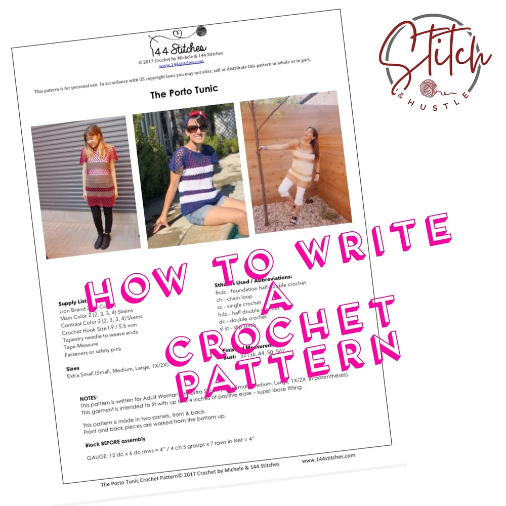 Crochet Pattern Writing Part 2: But Wait There's More — Stitch & Hustle