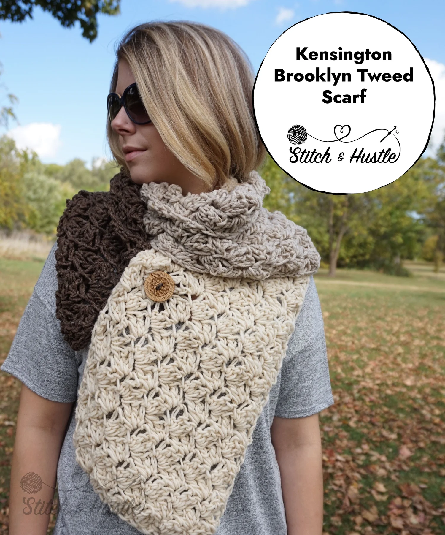 Kensington Brooklyn Tweed Scarf Free Crochet Pattern — Stitch & Hustle