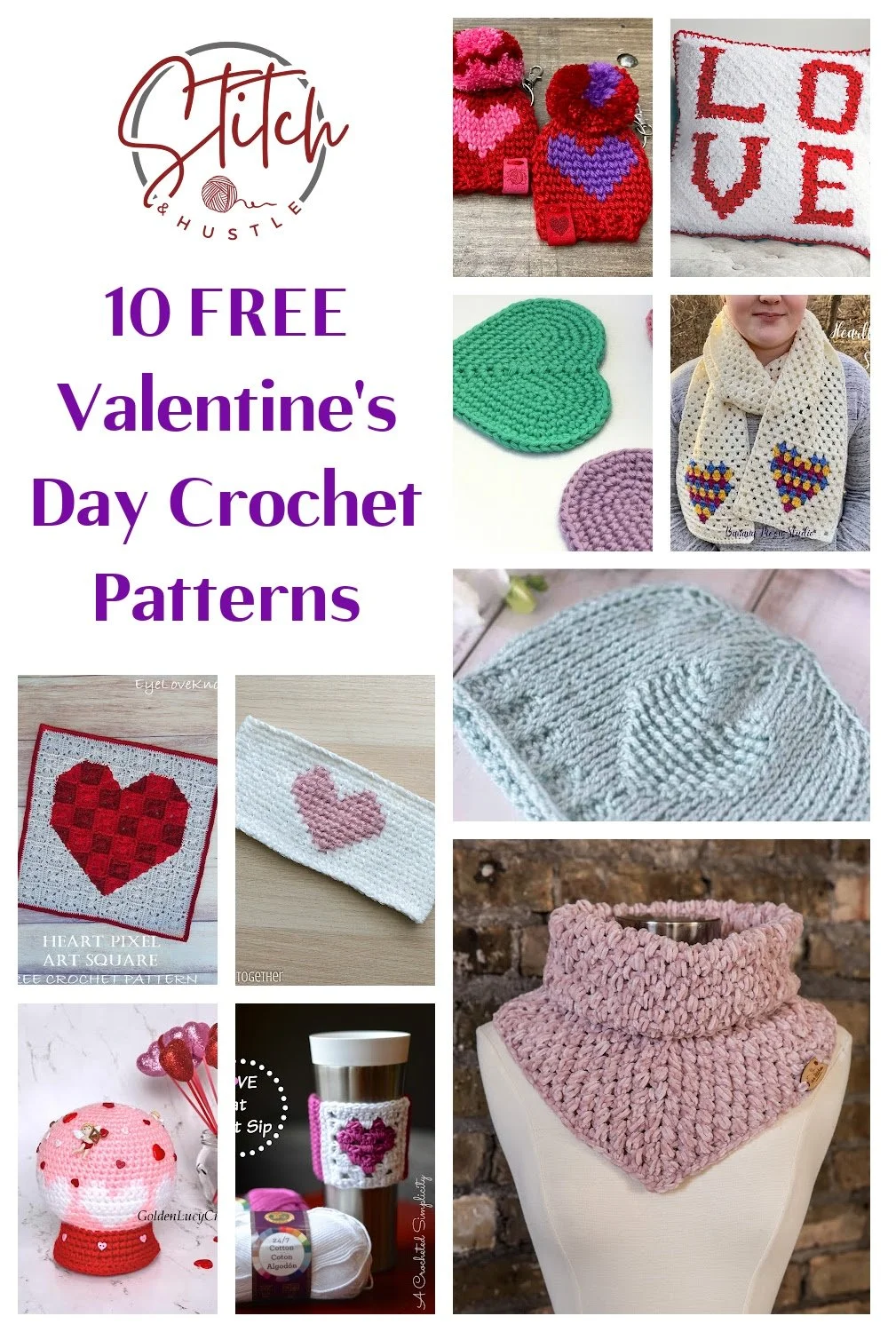 10 Free Lovely Crochet Patterns for Valentine's Day or Any Day — Stitch ...