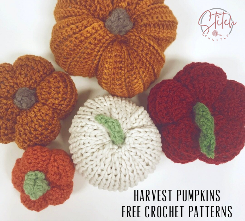 Mini Pumpkin Decor Accent Free Crochet Pattern — Stitch & Hustle