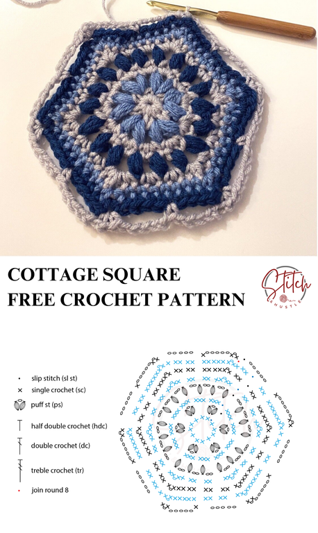 Cottage Square Free Crochet Pattern for 2021 Moogly CAL — Stitch & Hustle