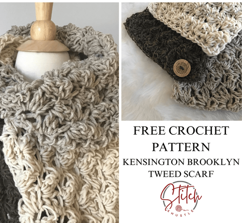 Kensington Brooklyn Tweed Scarf Free Crochet Pattern — Stitch & Hustle