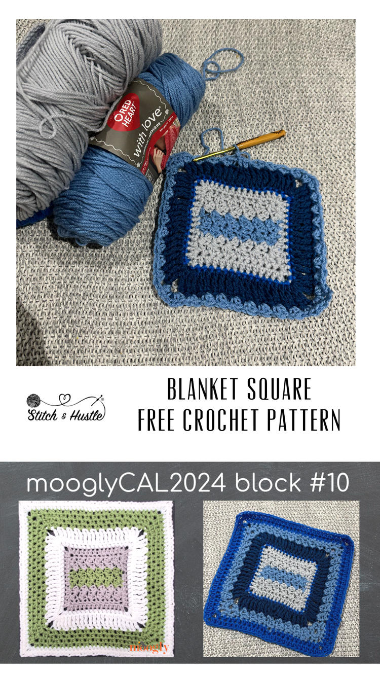 In A Dash Blanket Square Free Crochet Pattern for 2024 Moogly CAL ...