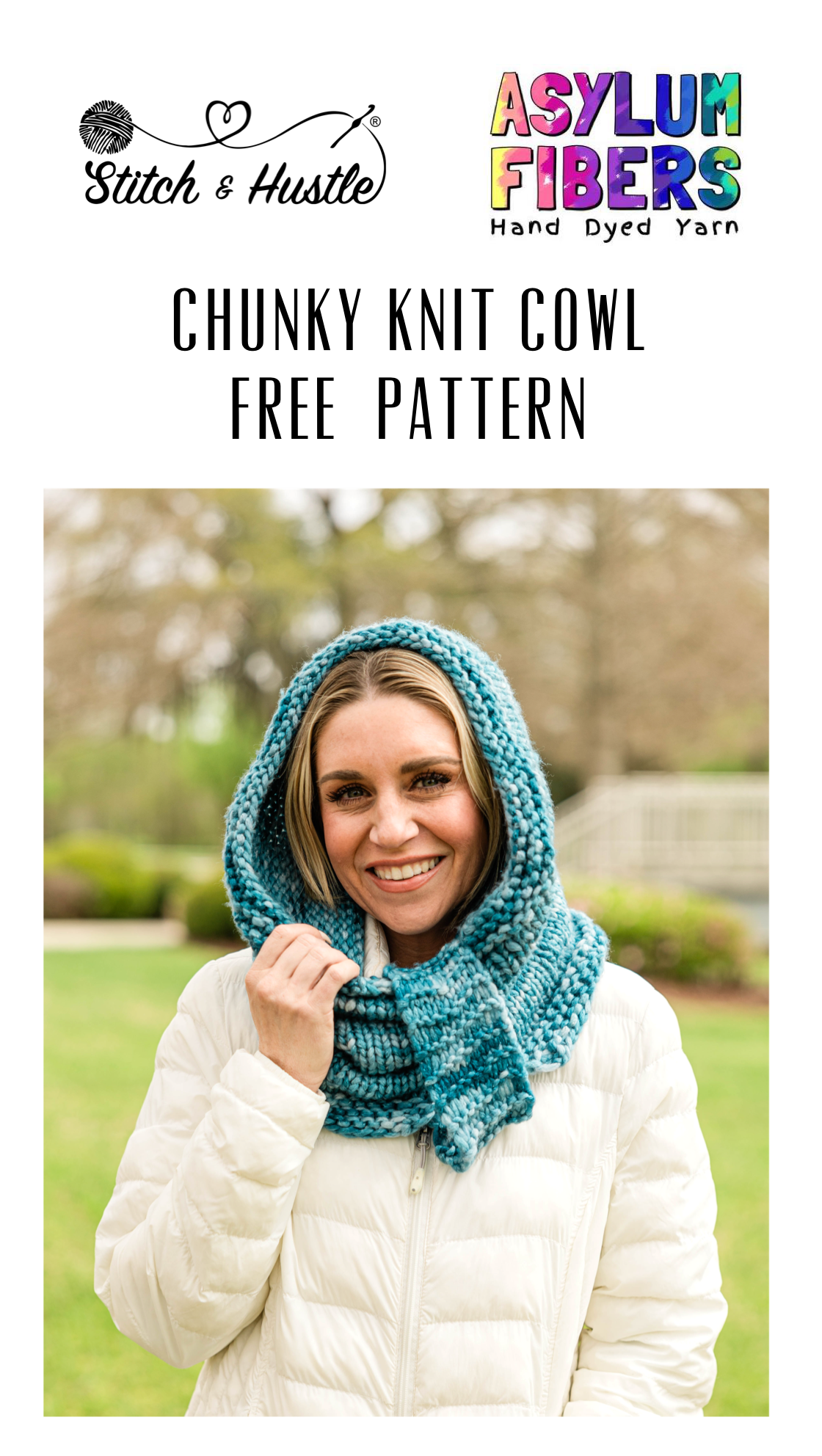 Split Neck Cowl Free Knitting Pattern — Stitch & Hustle
