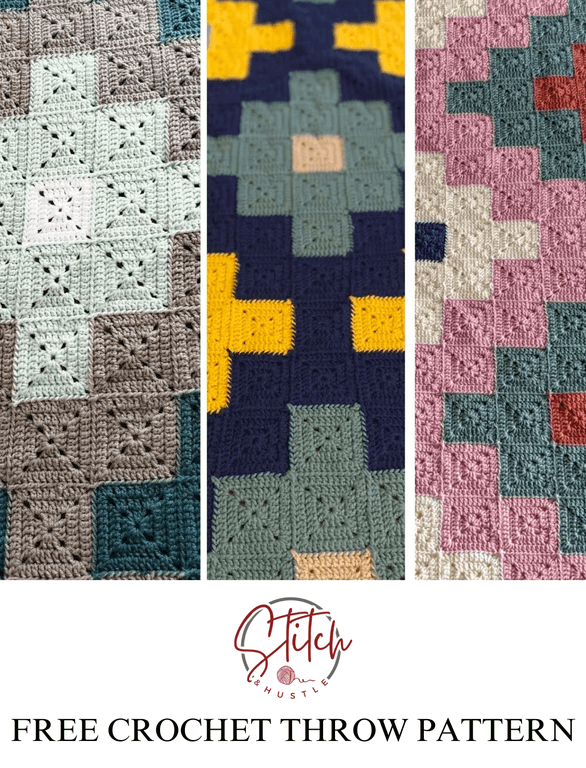 On The Spot Throw Free Crochet Pattern — Stitch & Hustle