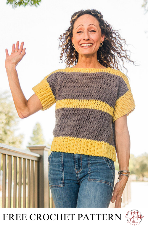 Landscape Tee Free Crochet Pattern — Stitch & Hustle