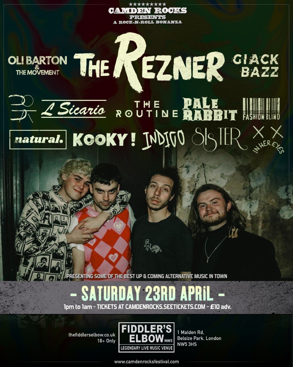 Live music gig event Camden London — The Fiddlers Elbow