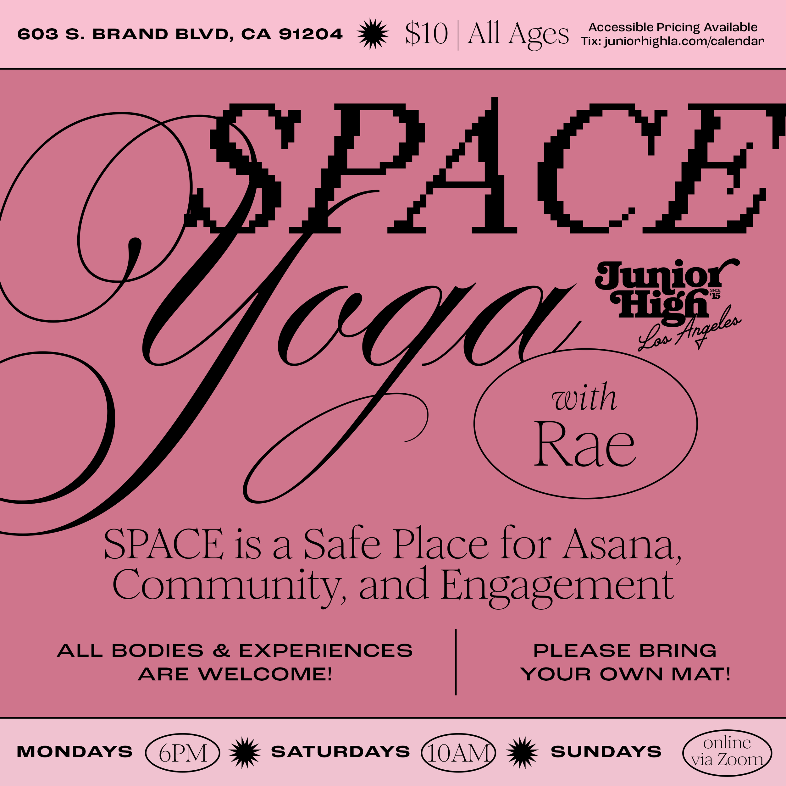 SPACE | Yoga with Rae | Online Flow — Junior High