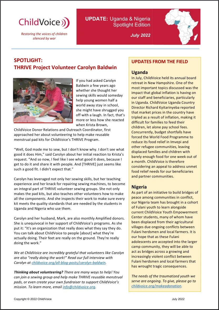 Newsletters — ChildVoice