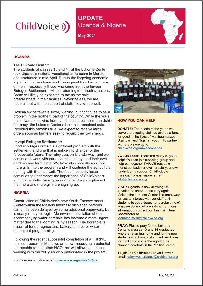 Newsletters — ChildVoice