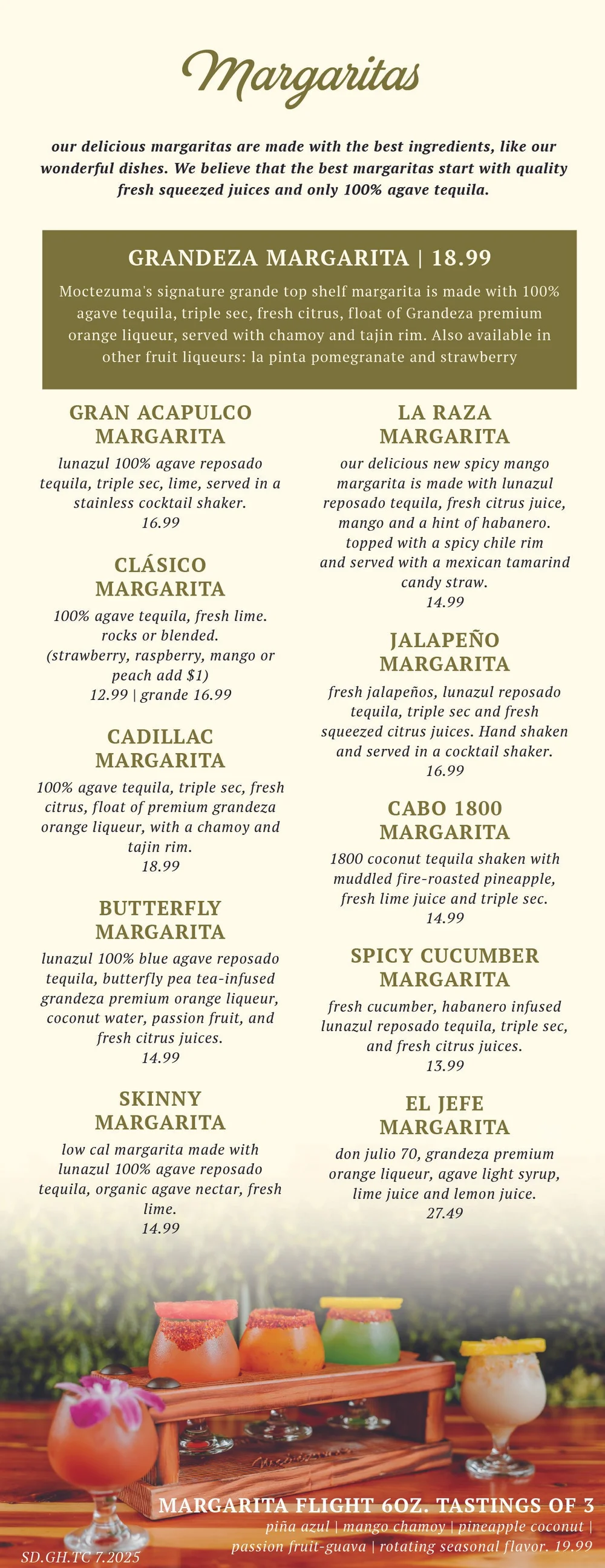 Silverdale Tequila Bar Menu | Moctezuma's