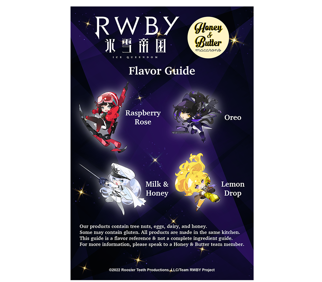 RWBY: Ice Queendom — Honey & Butter Macarons