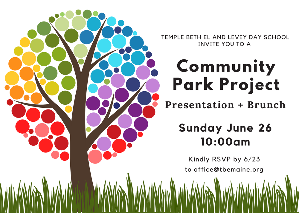 Community Park Project: Temple Beth El & Levey Day School — Friends of ...