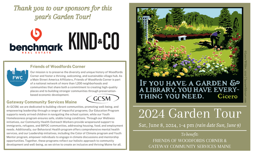 2024 Garden Tour Map — Friends of Woodfords Corner