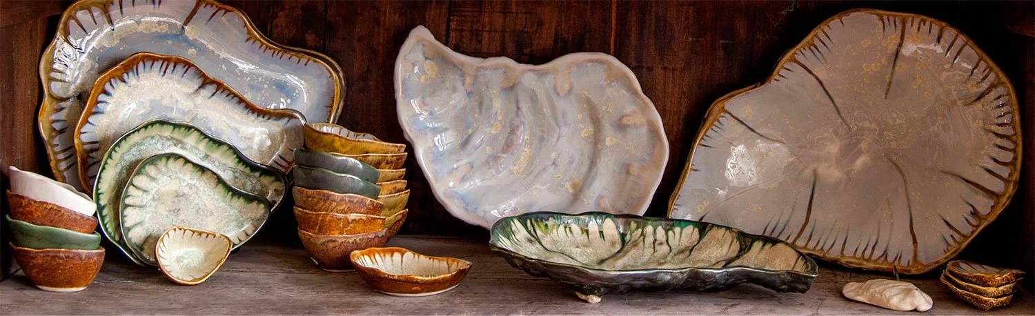 Handmade Oyster Ceramic Dinnerware for Sale near Bar Harbor, ME | AE ...