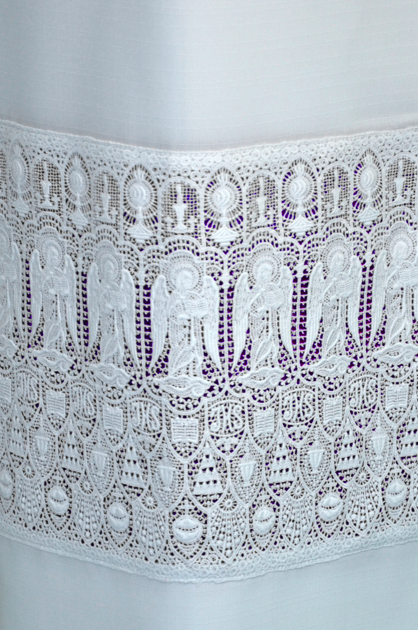 Alb: Scapular Style W/ Angel Lace — The House of Hansen, Inc.