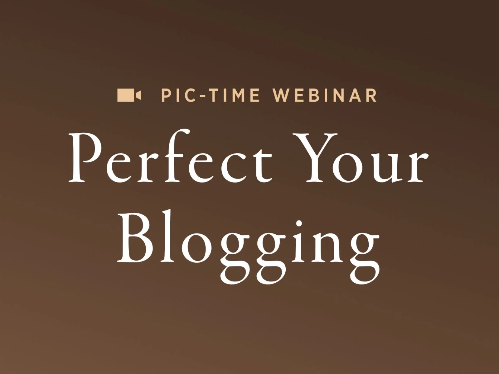 Blogging For Photographers — Pic-Time Blog