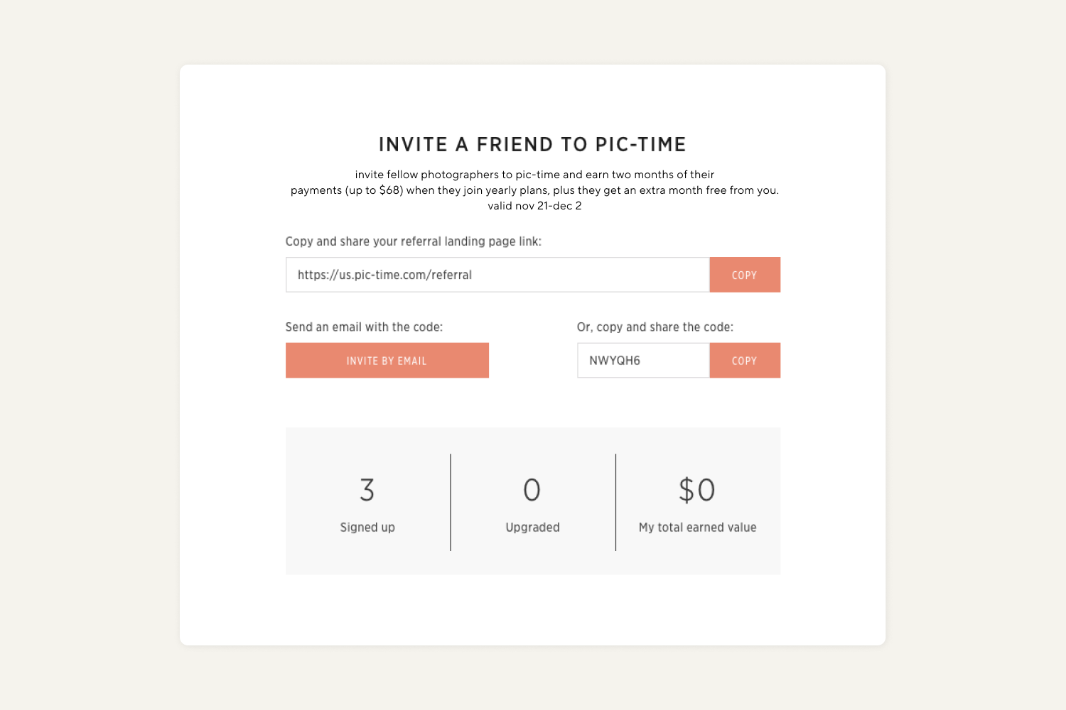 Sharing Your Referral Code: A Guide for Photographers — Pic-Time Blog