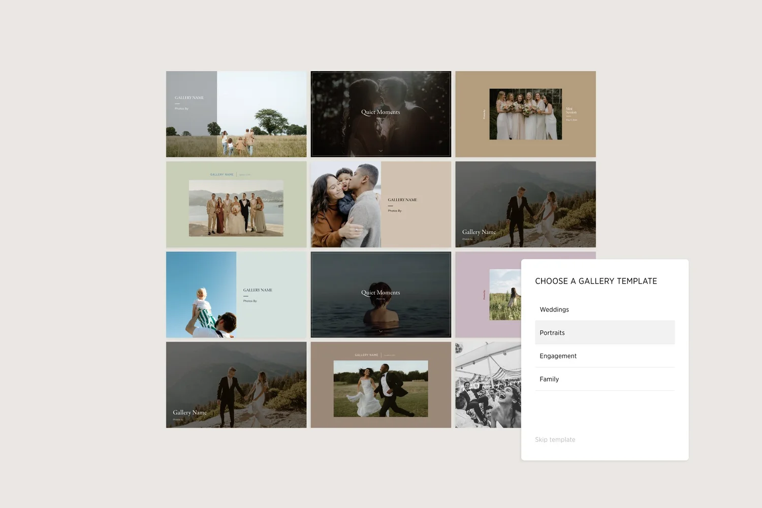Gallery Templates: Set-Up Once, Use Forever — Pic-Time Blog