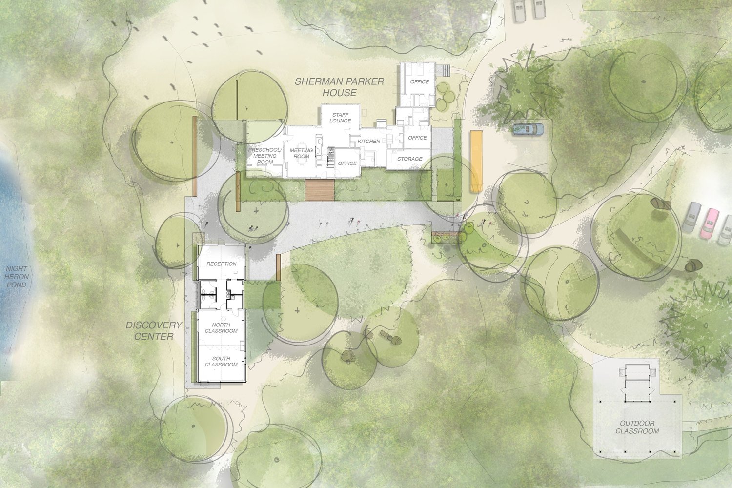 Rendered Site Plan With Lake