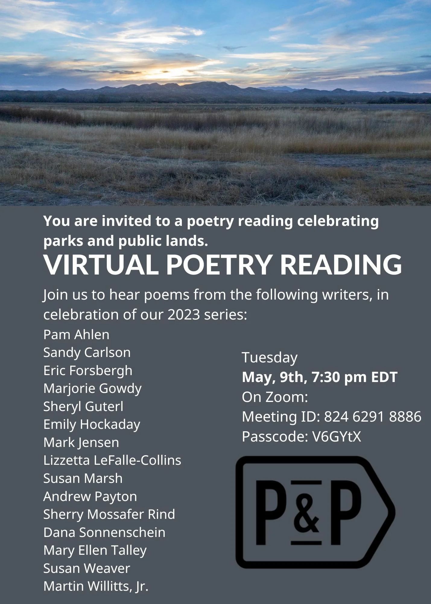 2023 Virtual Poetry Reading — Parks & Points