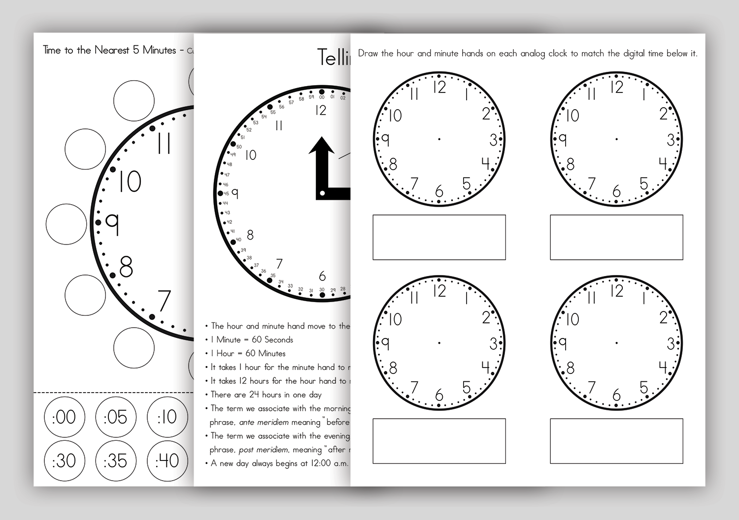 Telling Time Printable Activities DIY Free Pancakes A Children s Telling Time Printable Activities DIY Free Pancakes A Children s