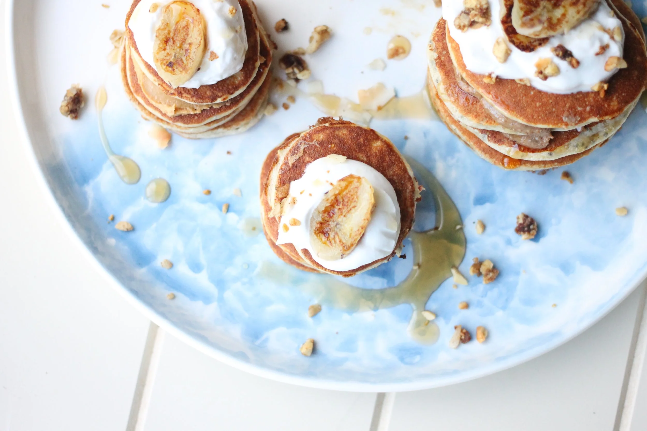 Maca + Banana Pancakes