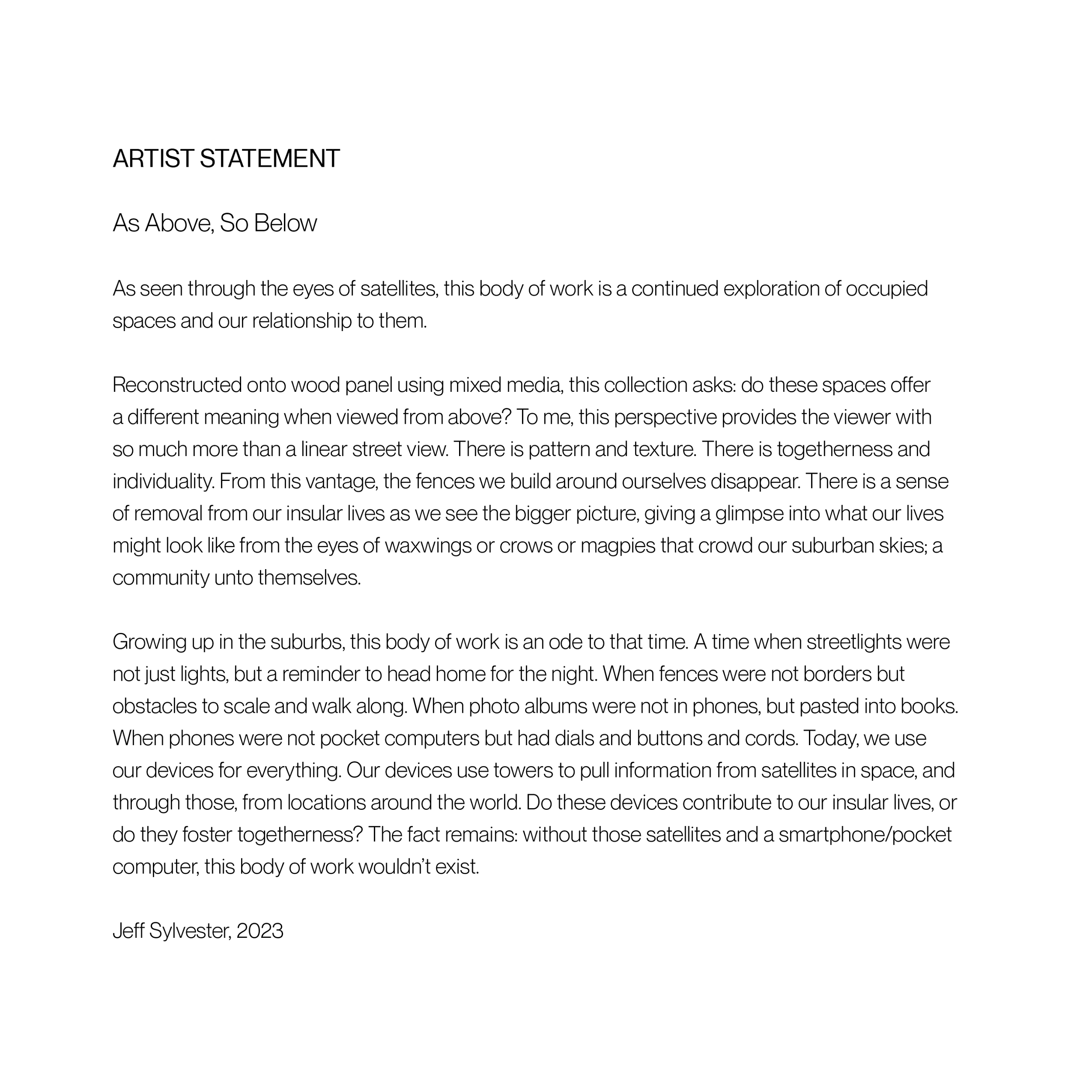 As Above So Below Examples