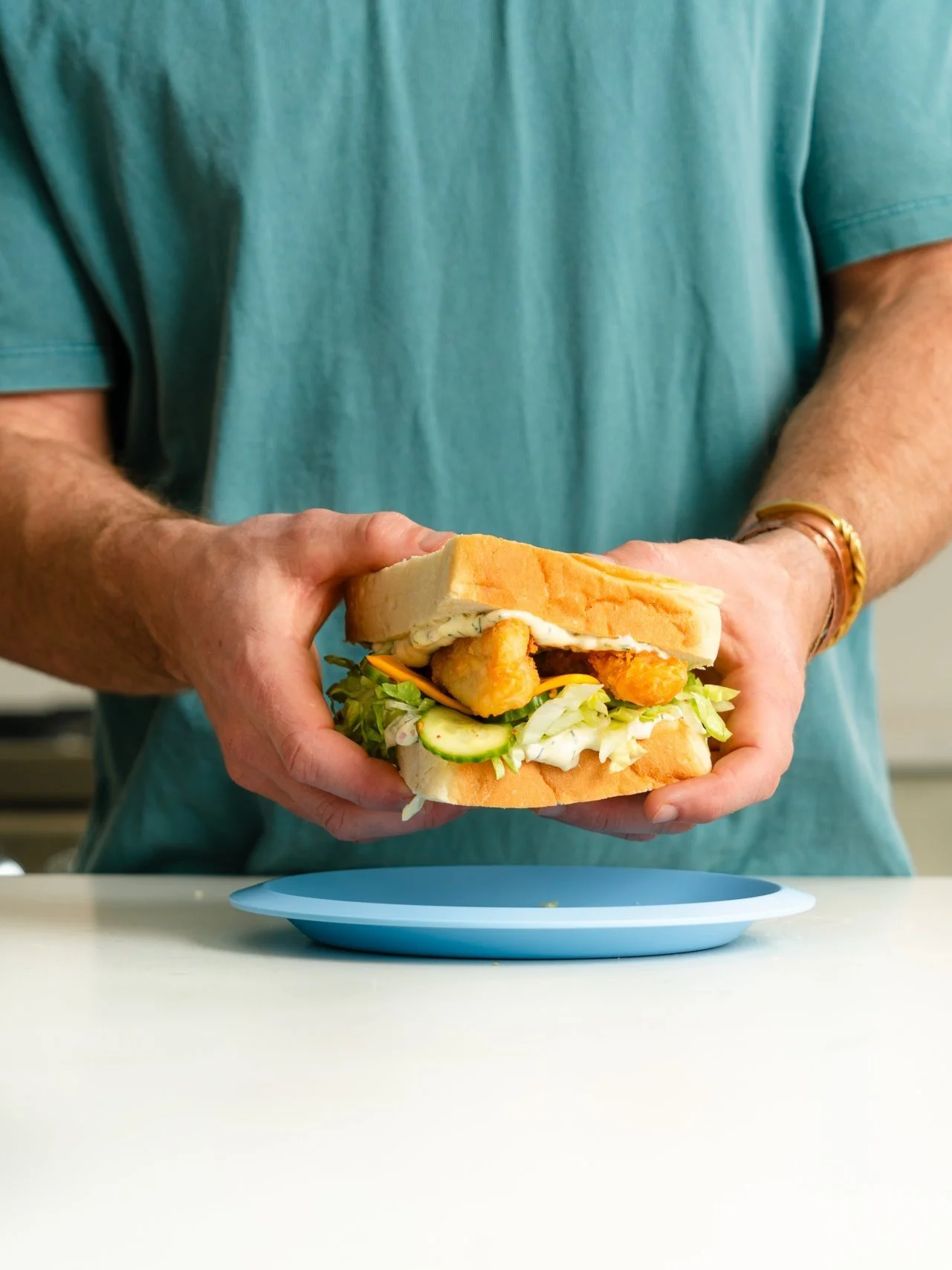 CRISPY LIGHT HOKI FISH SANDWICH — Hayden Quinn