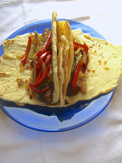 Chorizo Flatbread Sandwiches - Island Bakes