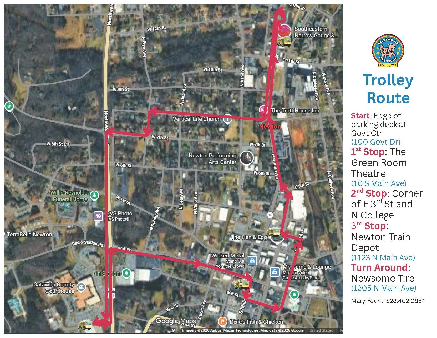 Shuttle & Trolley | Foothills Folk Art Festival
