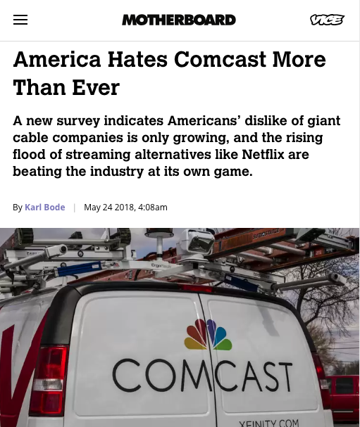 I Hate Comcast Meme