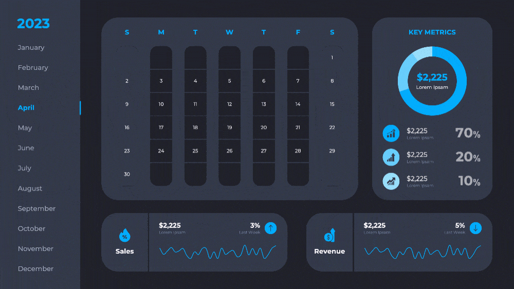2023 Calendar in PowerPoint, Google Slides, and Keynote — You Exec