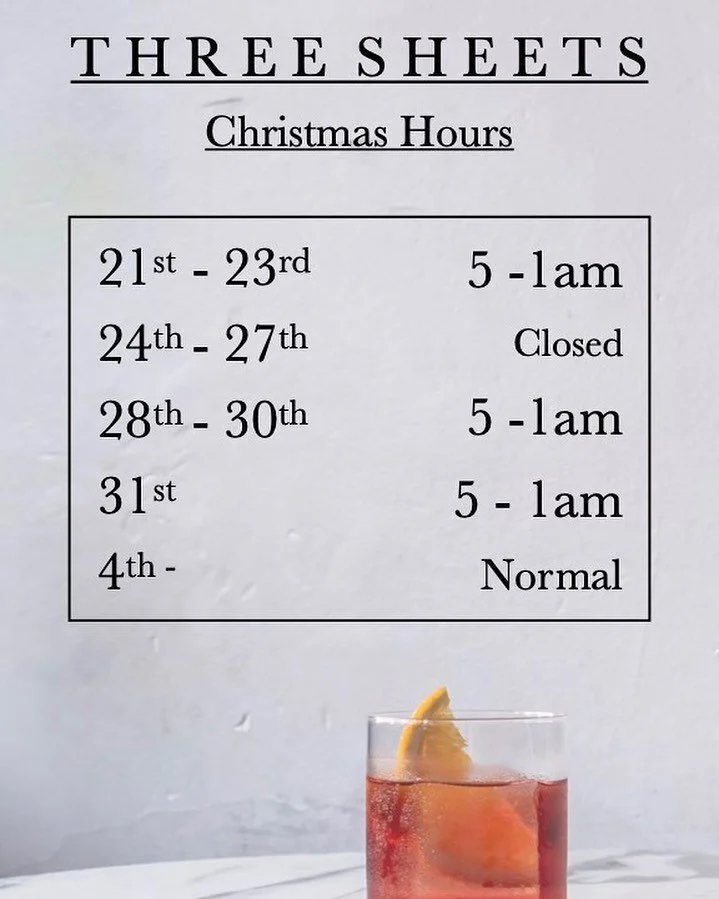 Gallery | @threesheetslondon — THREE SHEETS BARS