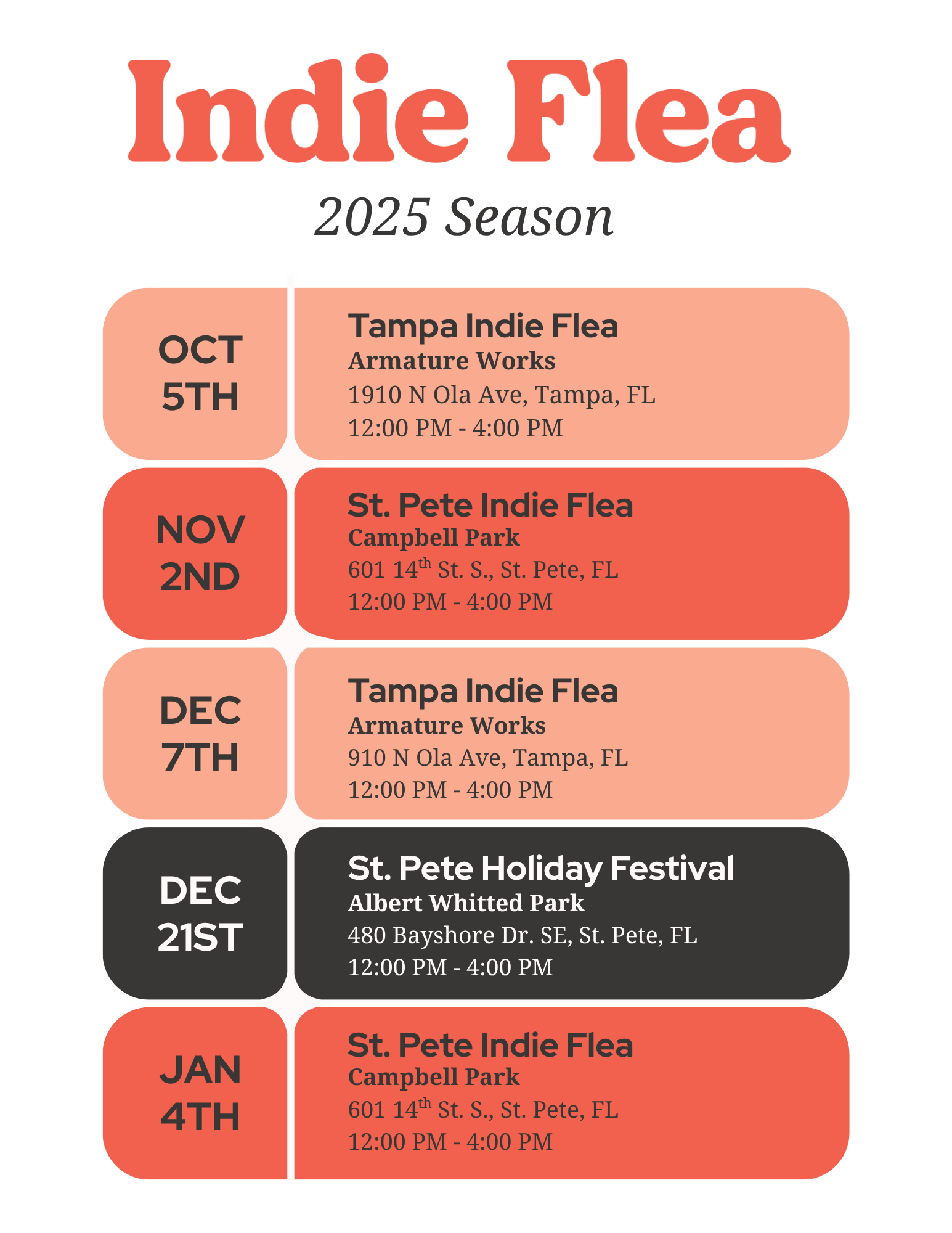 Tampa Indie Flea — Indie Flea