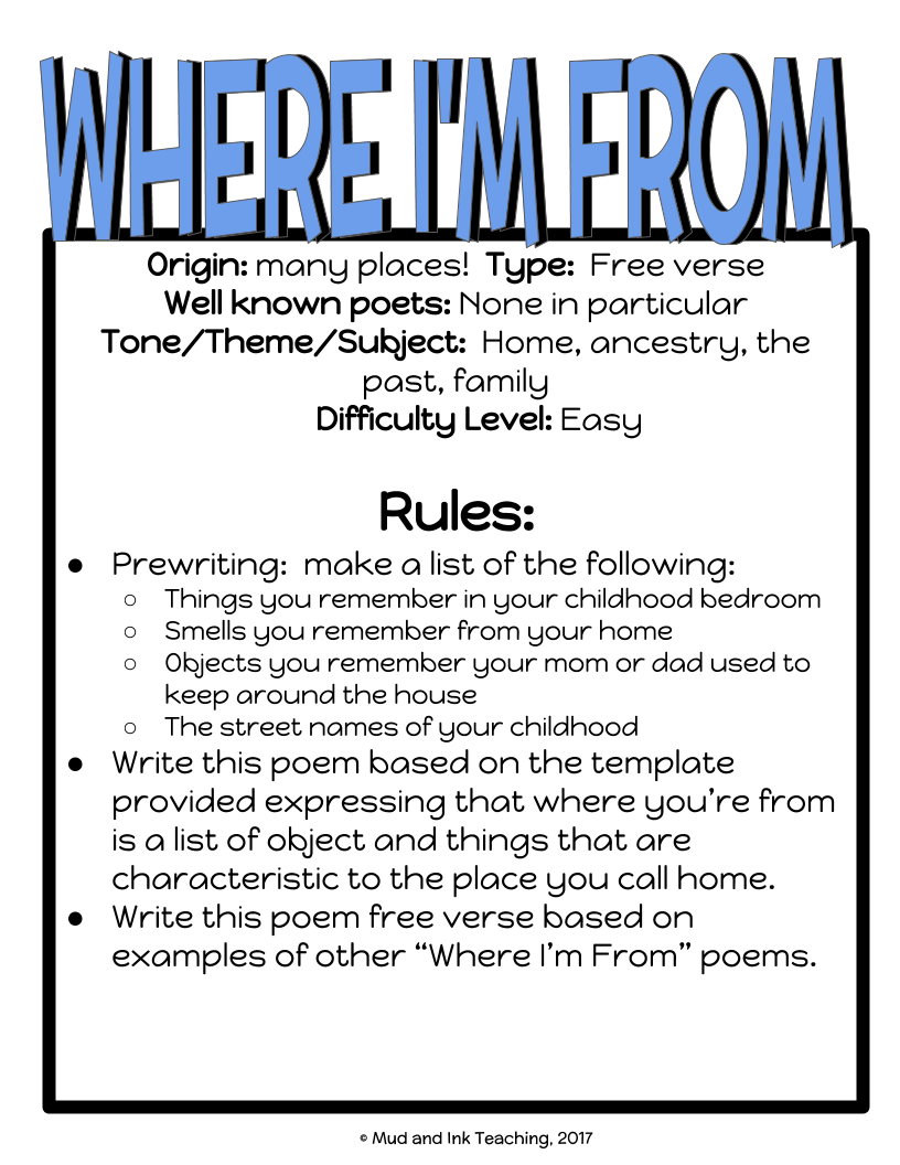 Can your class write 30 poems in 30 days? — Mud and Ink Teaching