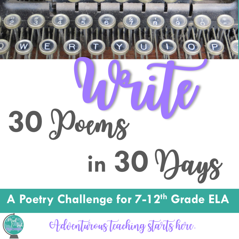 Can your class write 30 poems in 30 days? — AMANDA CARDENAS | MUD AND ...