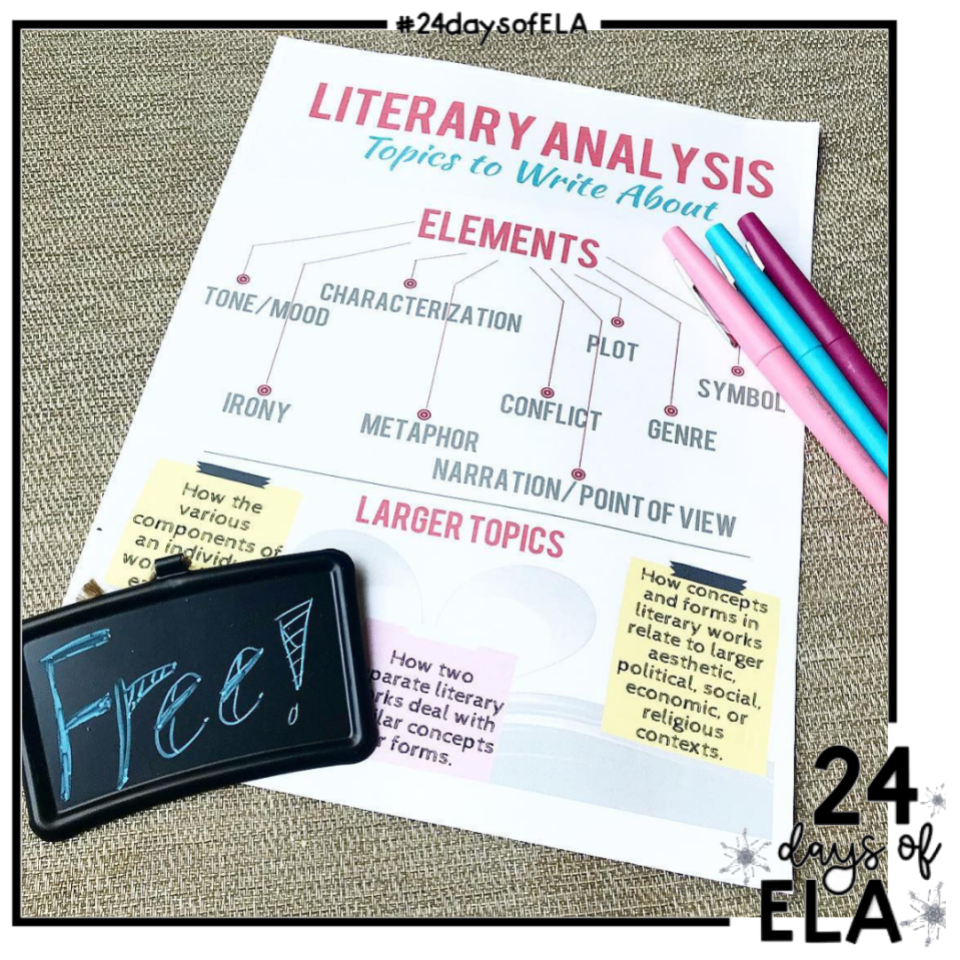 24 Days of ELA - Fun, Fresh Ideas for your Classroom — AMANDA CARDENAS ...