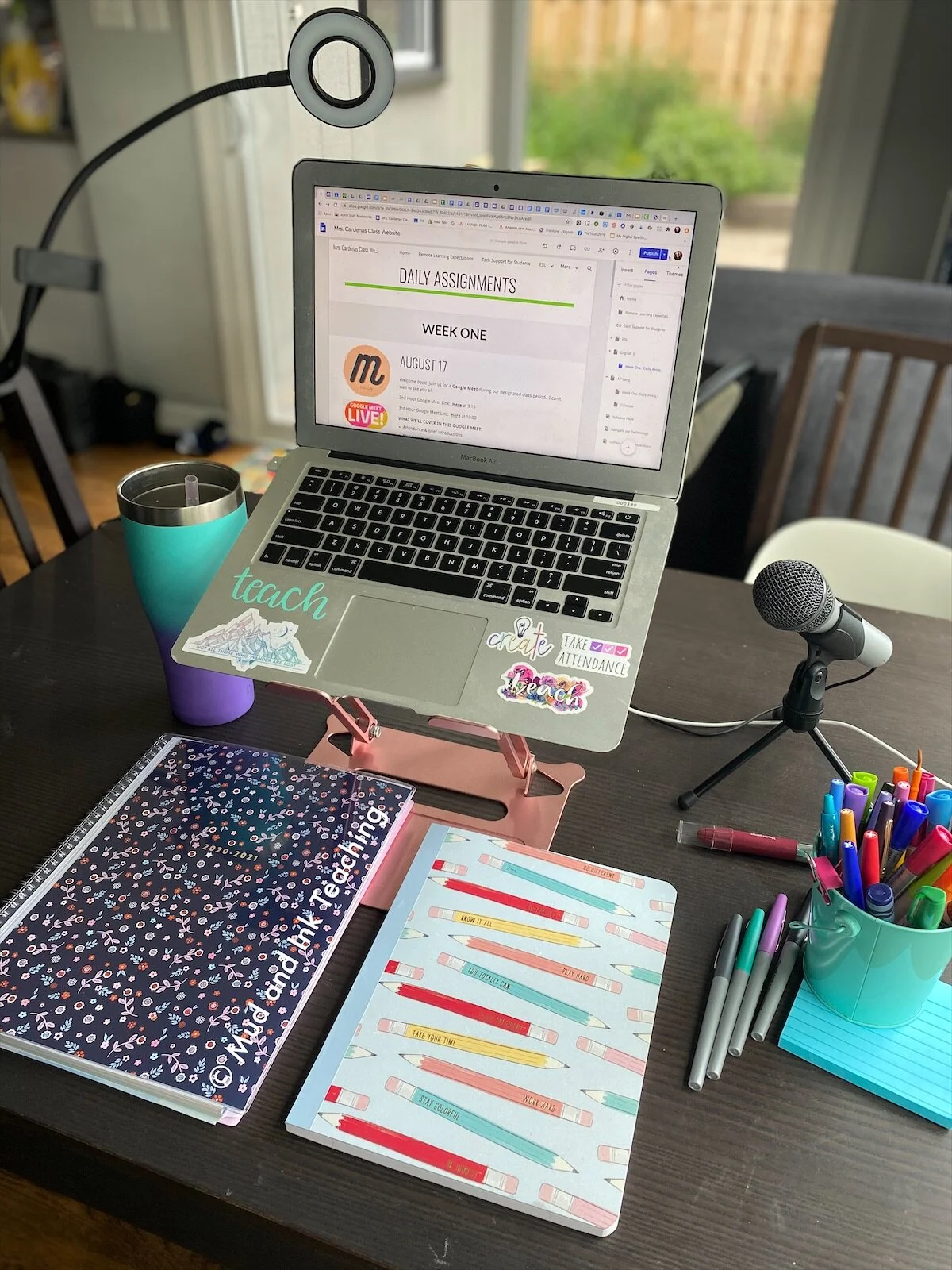 My Virtual Classroom Tour: Teach From Home Setup — AMANDA CARDENAS ...