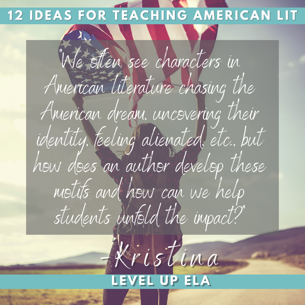 12 Ideas for Teaching American Lit — AMANDA CARDENAS | MUD AND INK TEACHING