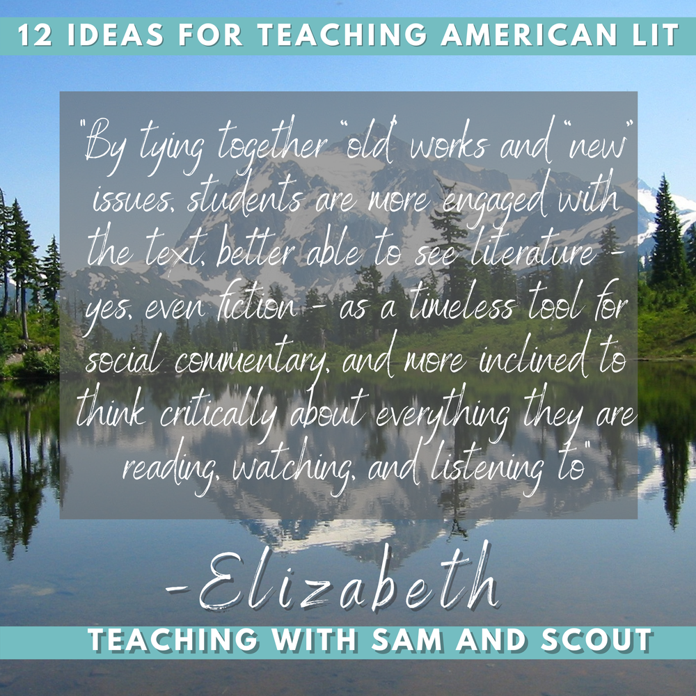 12 Ideas for Teaching American Lit — AMANDA CARDENAS | MUD AND INK TEACHING