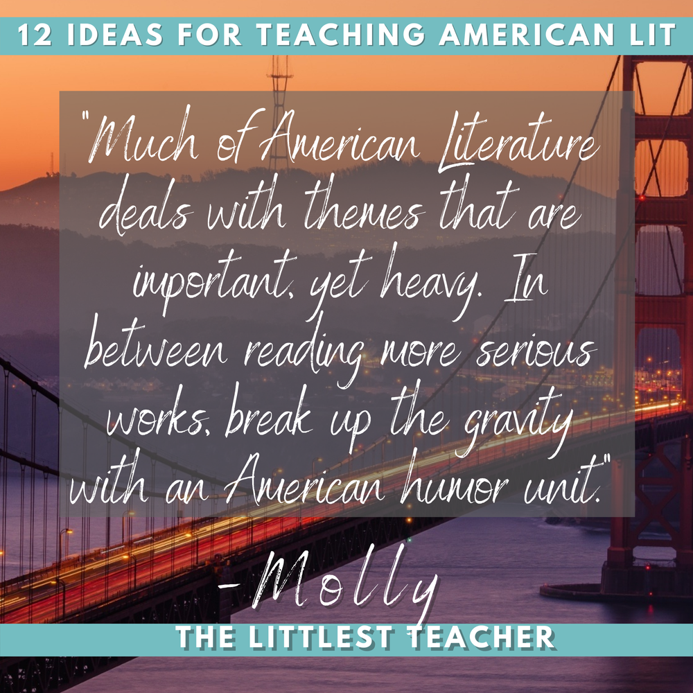12 Ideas for Teaching American Lit — AMANDA CARDENAS | MUD AND INK TEACHING